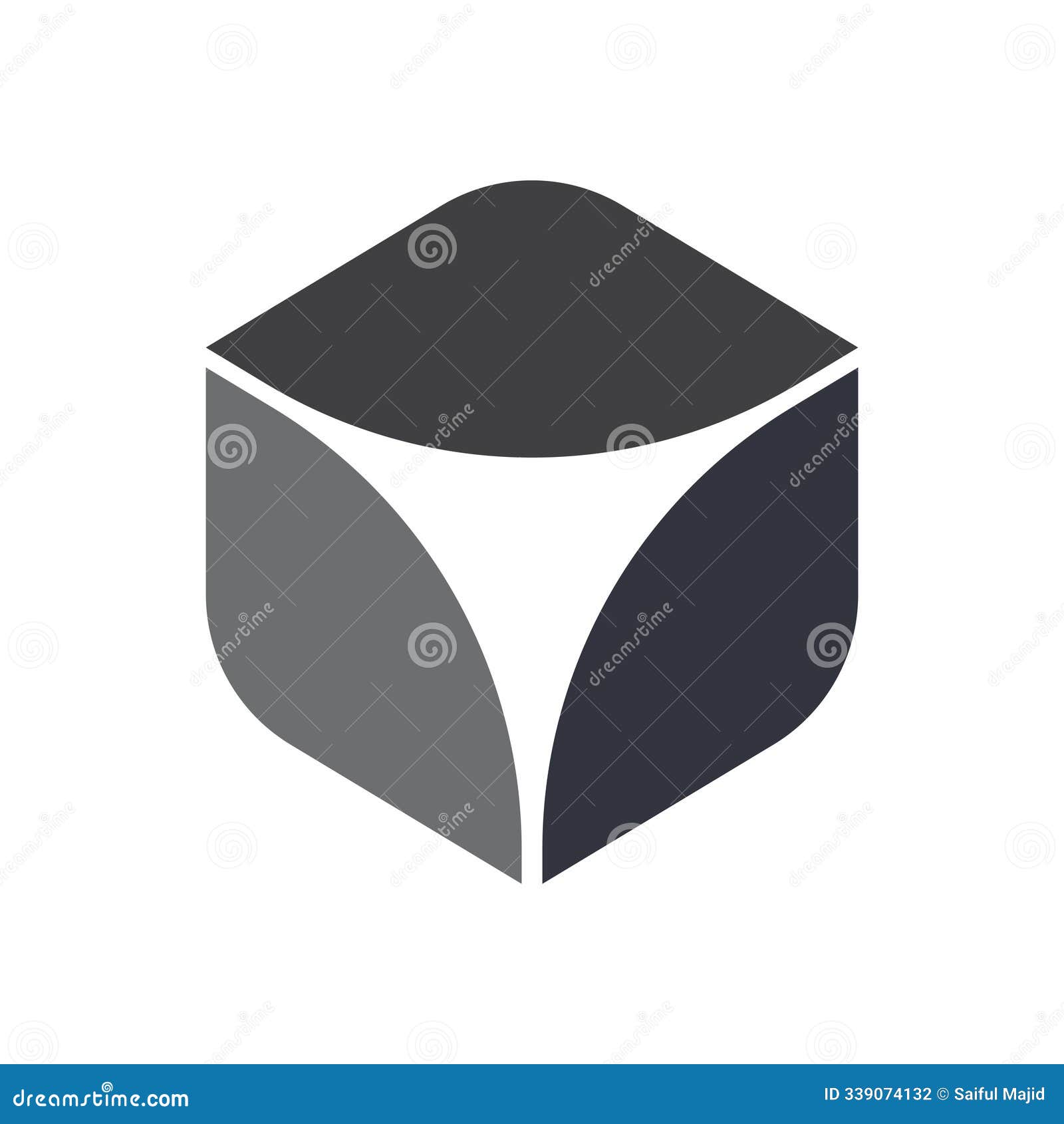 Cube Logo Template Icon stock vector. Illustration of logo - 339074132