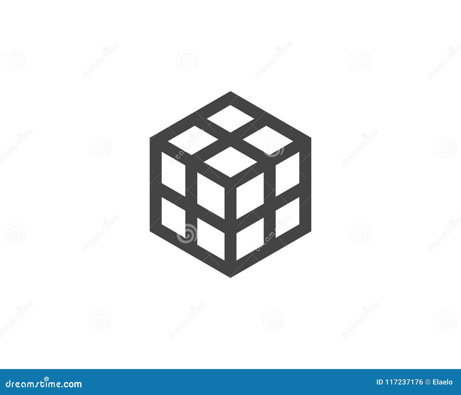 Cube Logo Template Vector Icon Stock Vector - Illustration of object ...