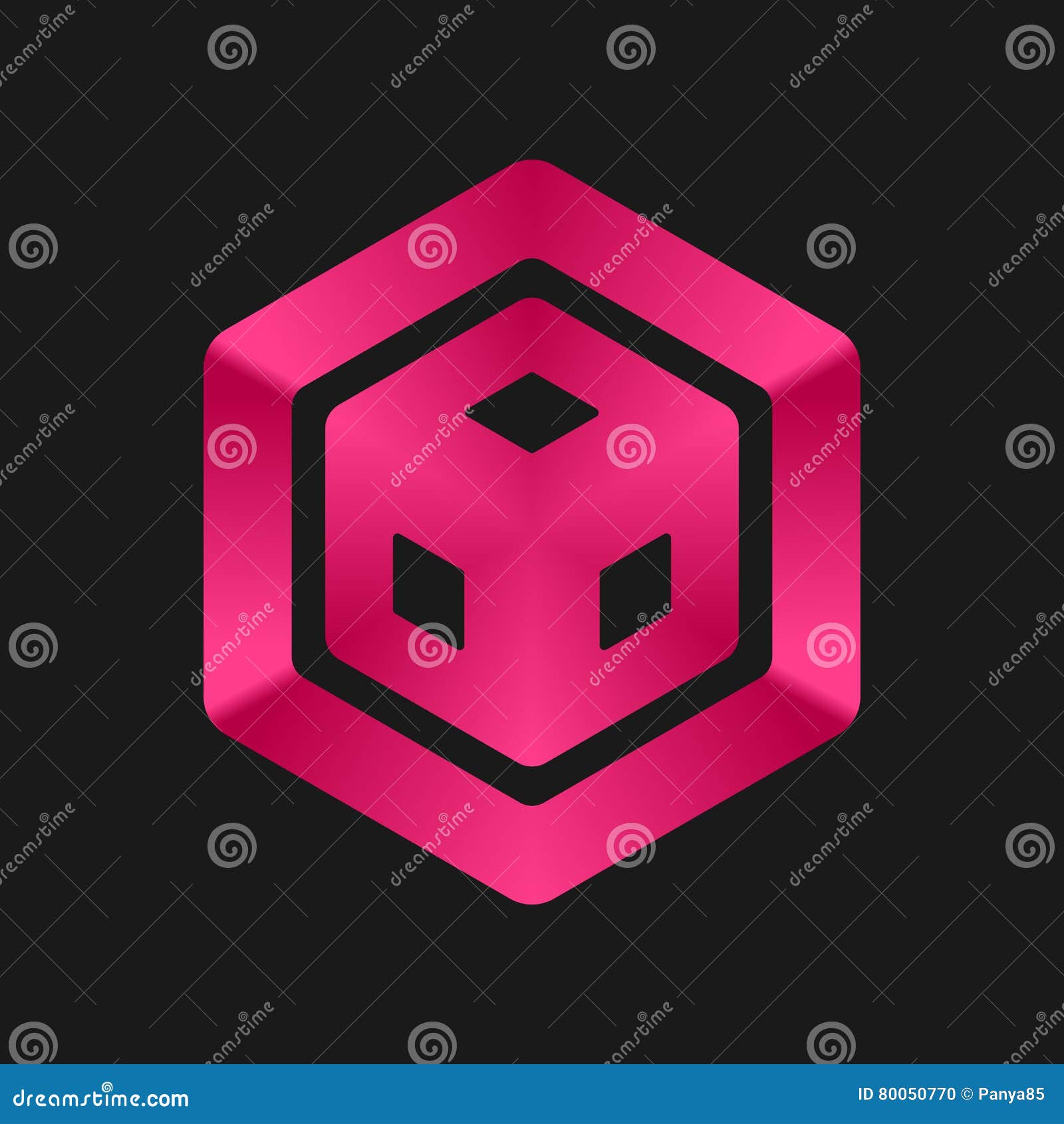 Cube Logo Templates. Vector Abstract Logotype, Symbol Stock Vector ...