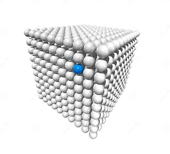 Cube made of spheres stock illustration. Illustration of spheres - 11662520