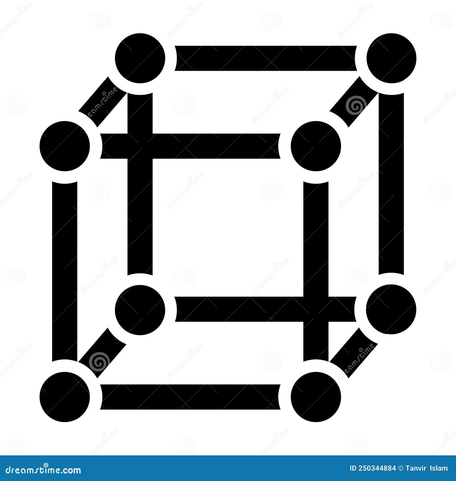 Cube Math Icon Vector Illustration | CartoonDealer.com #250344884