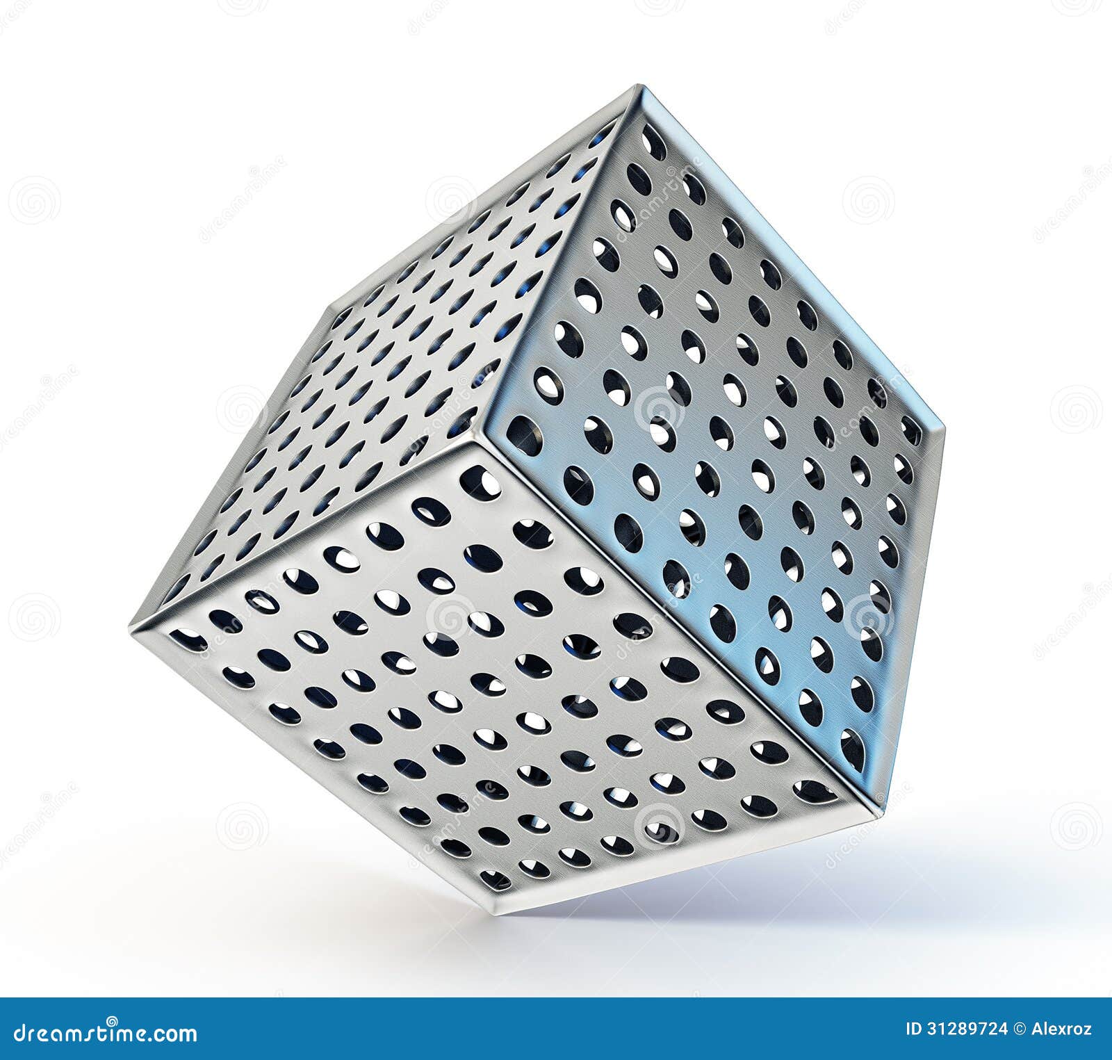 Cube stock illustration. Illustration of square, steel - 31289724