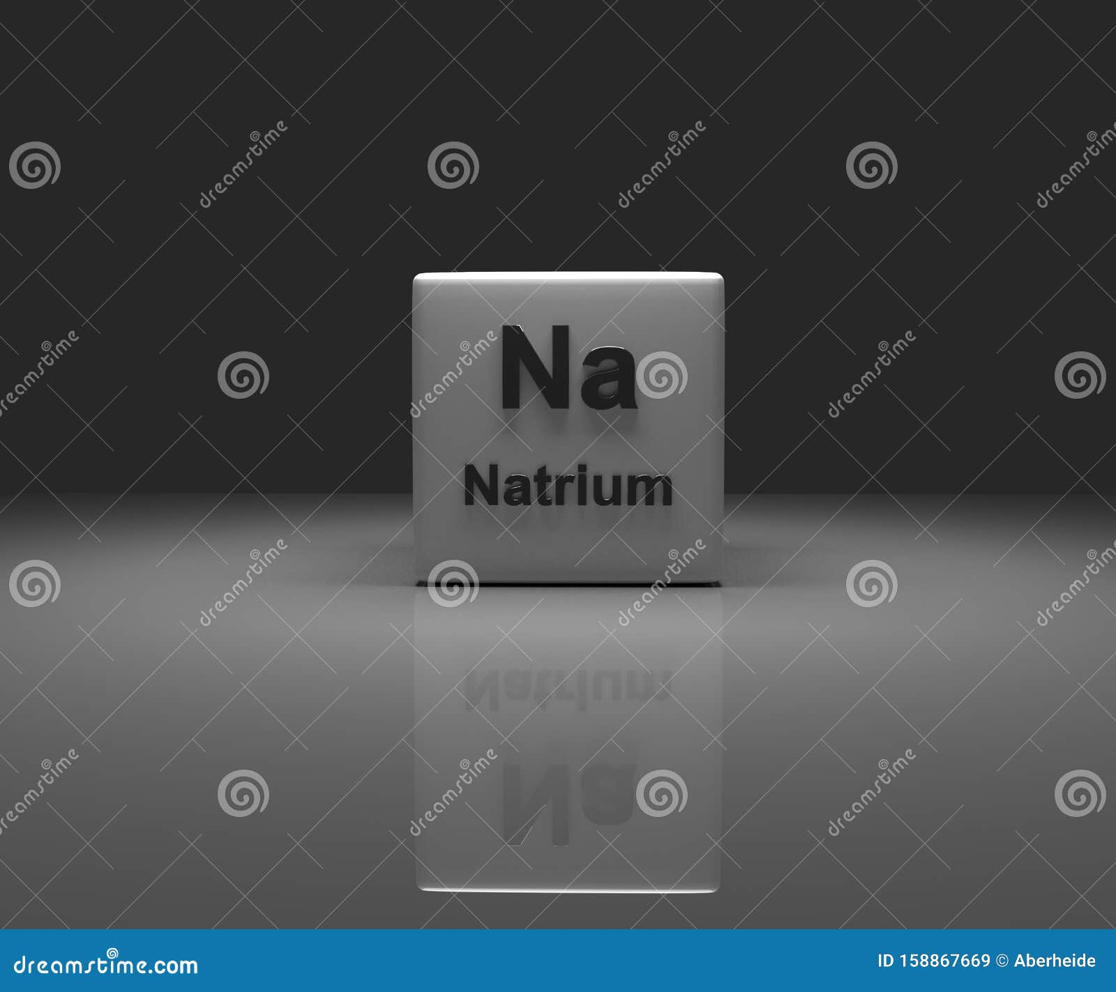 Cube Mit Natrium-Periodensystem Stock Abbildung - Illustration von ...