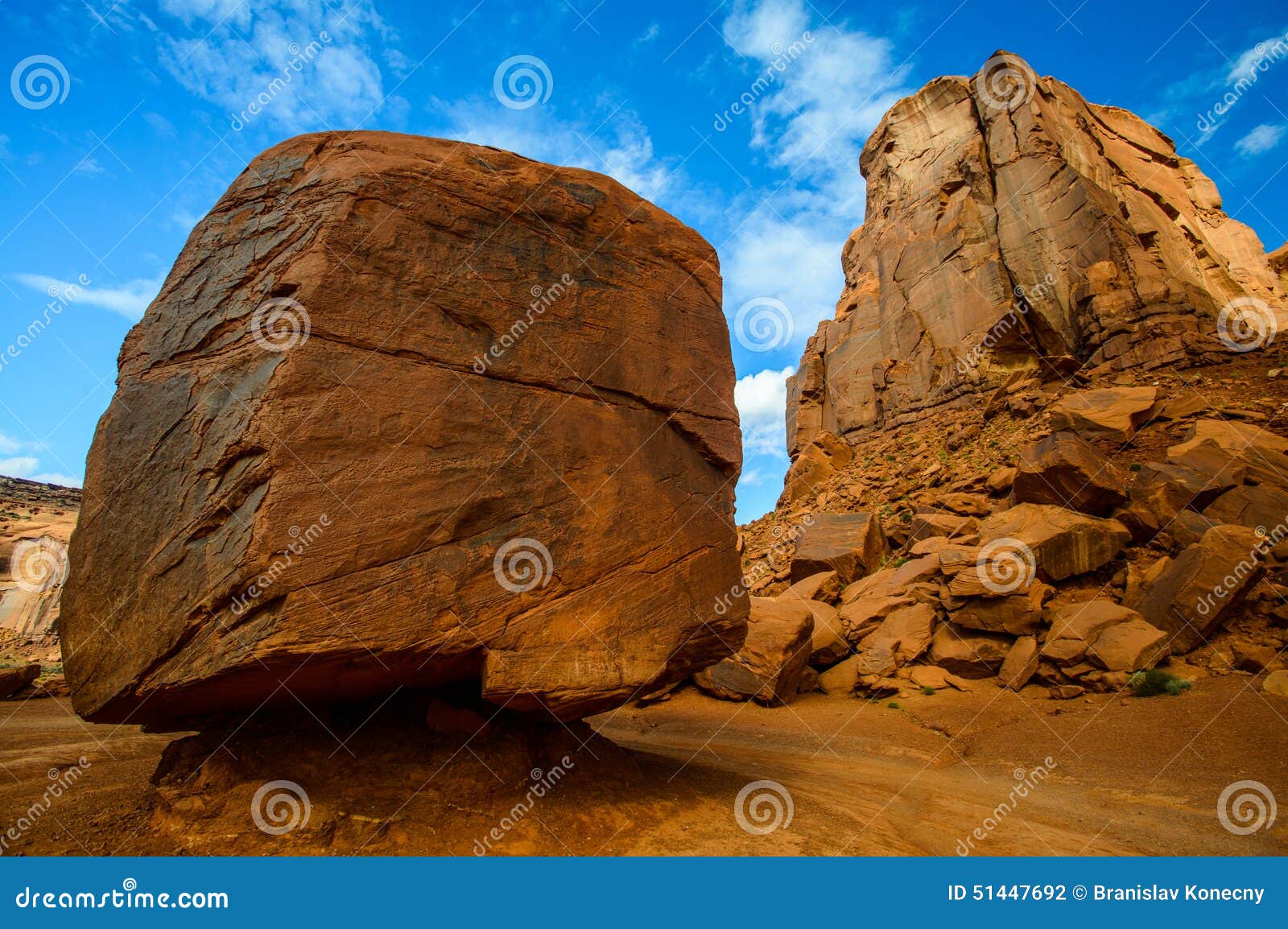 The Cube in Monument Valley Stock Photo - Image of indian, west: 51447692