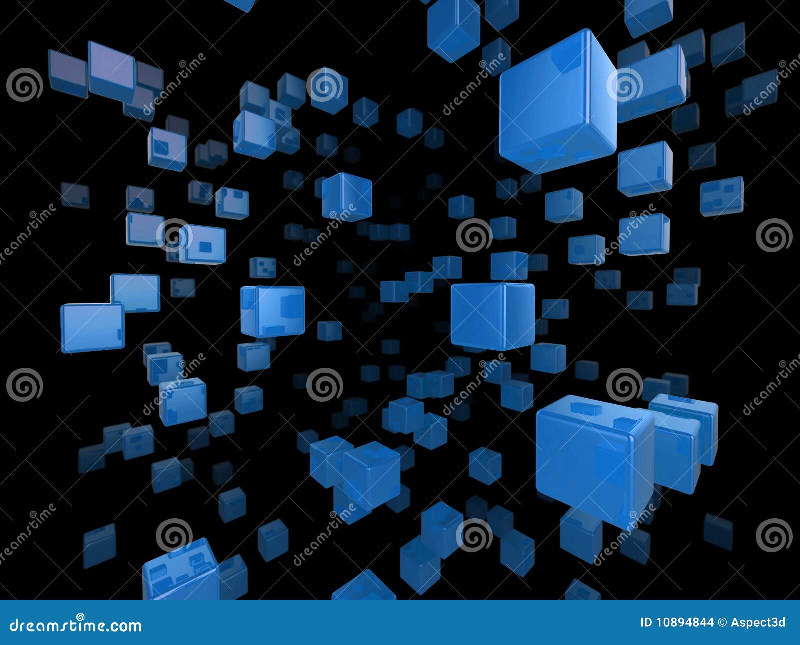 Cube network stock illustration. Illustration of isolated - 10894844
