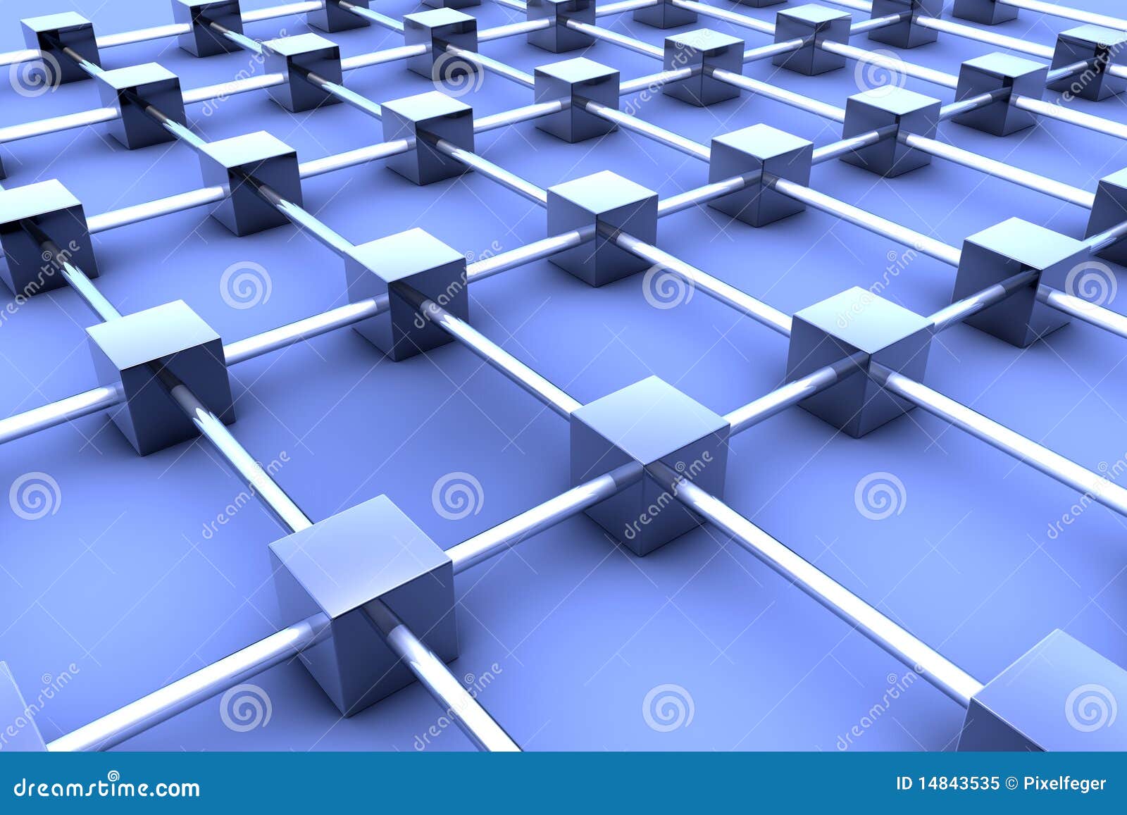 Cube network stock illustration. Illustration of symbol - 14843535