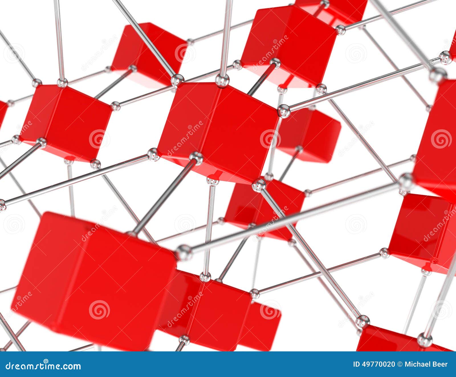 The cube network stock illustration. Illustration of square - 49770020