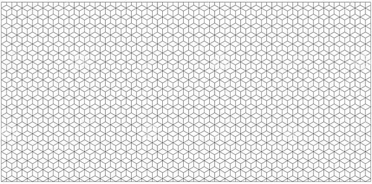 Cube Outline. Abstract Wallpaper Background Stock Illustration ...