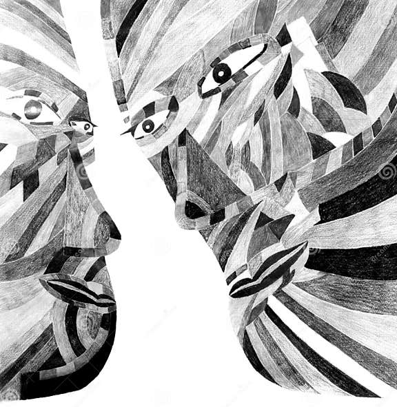 Cube people stock illustration. Illustration of design - 13459015