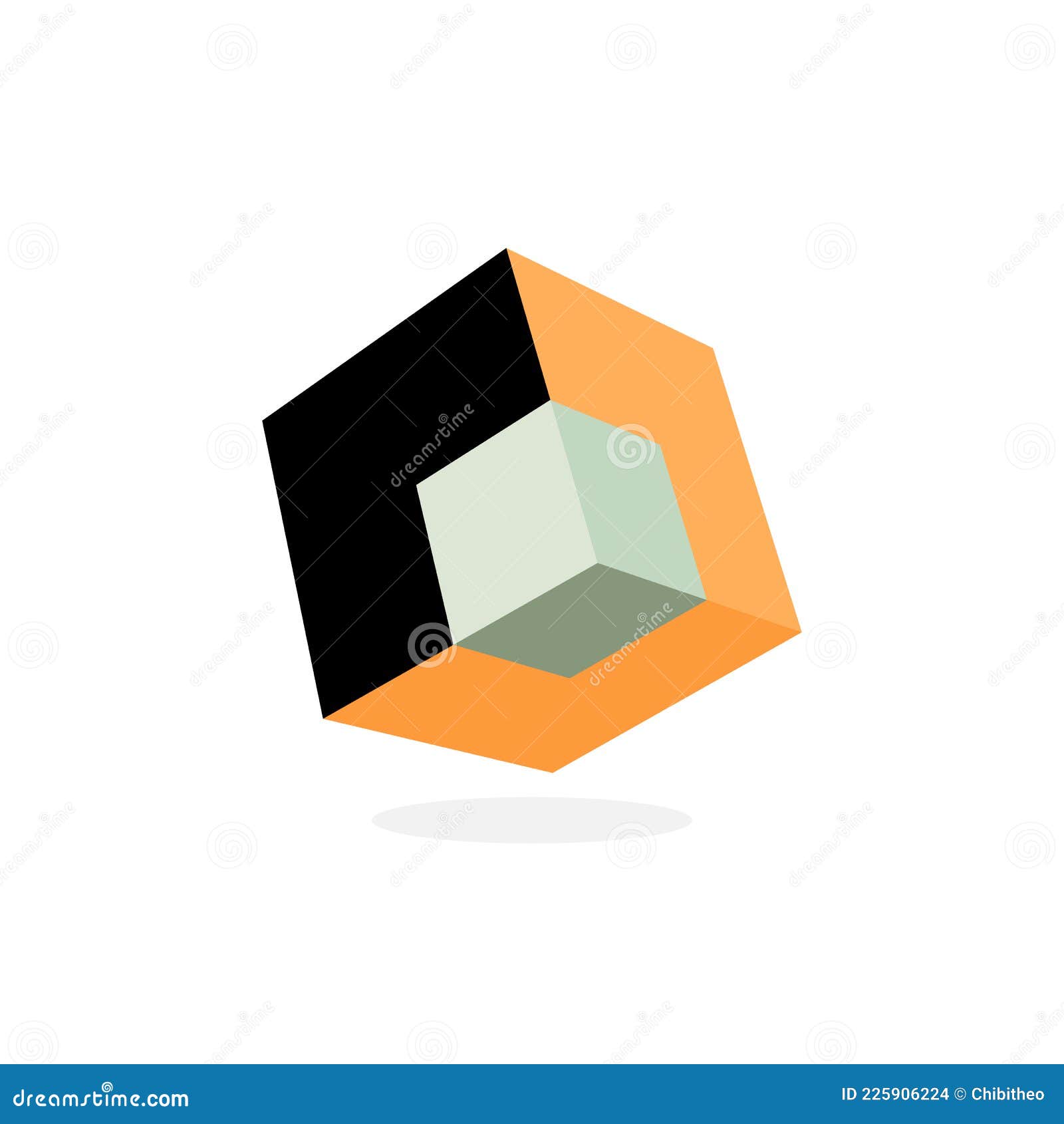Cube Polygon Logo Image. Vector Illustration Stock Vector ...