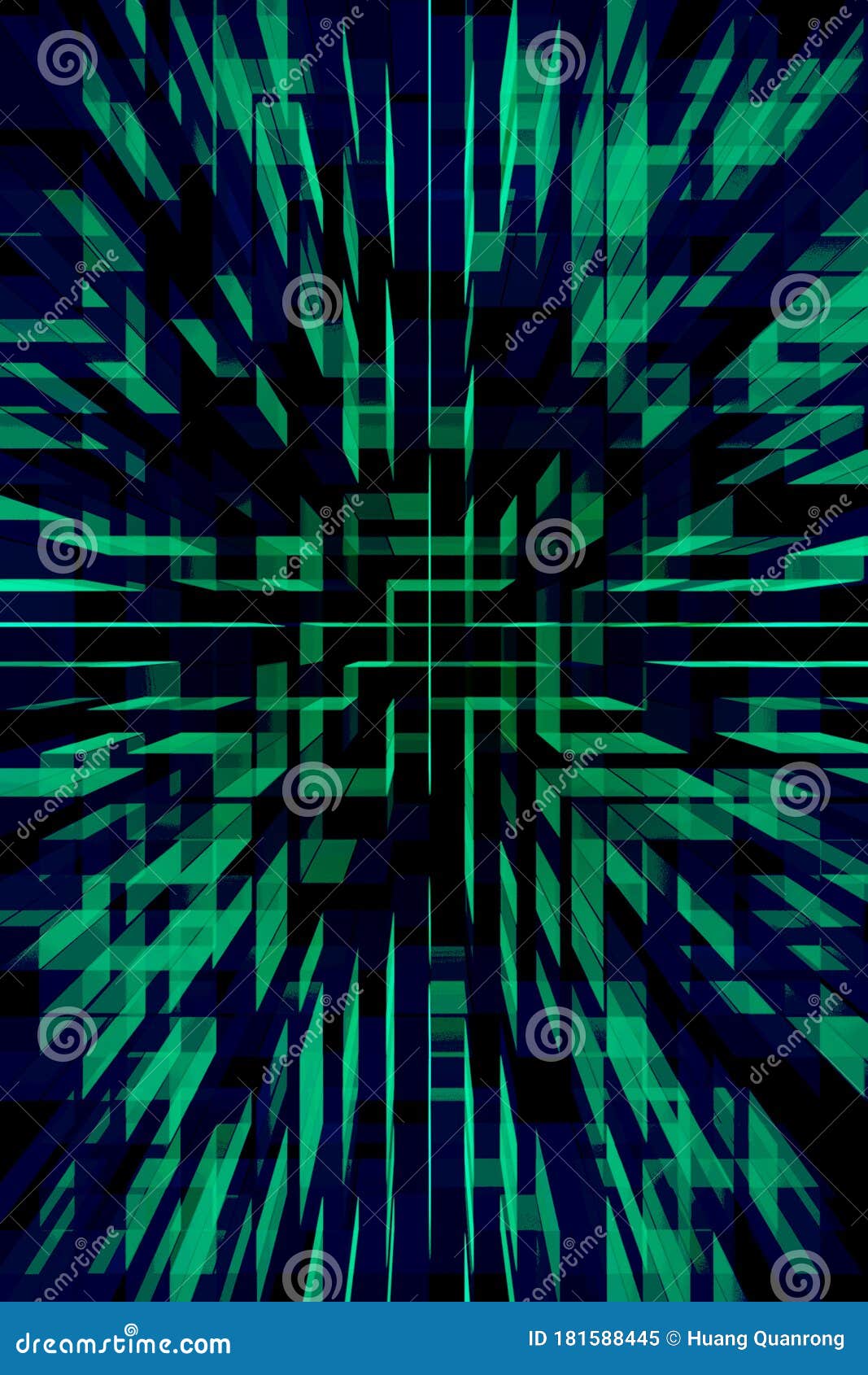 Cube Radial Depth Movement Technology Sense Poster Abstract Background ...