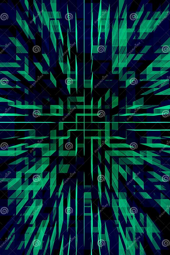 Cube Radial Depth Movement Technology Sense Poster Abstract Background ...