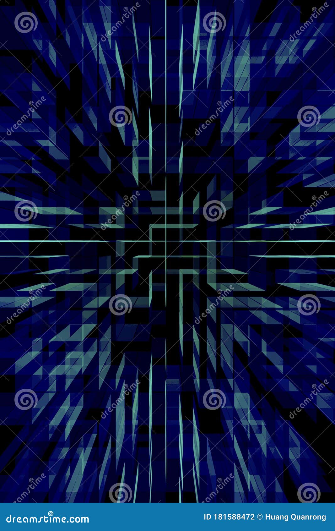 Cube Radial Depth Movement Technology Sense Poster Abstract Background ...