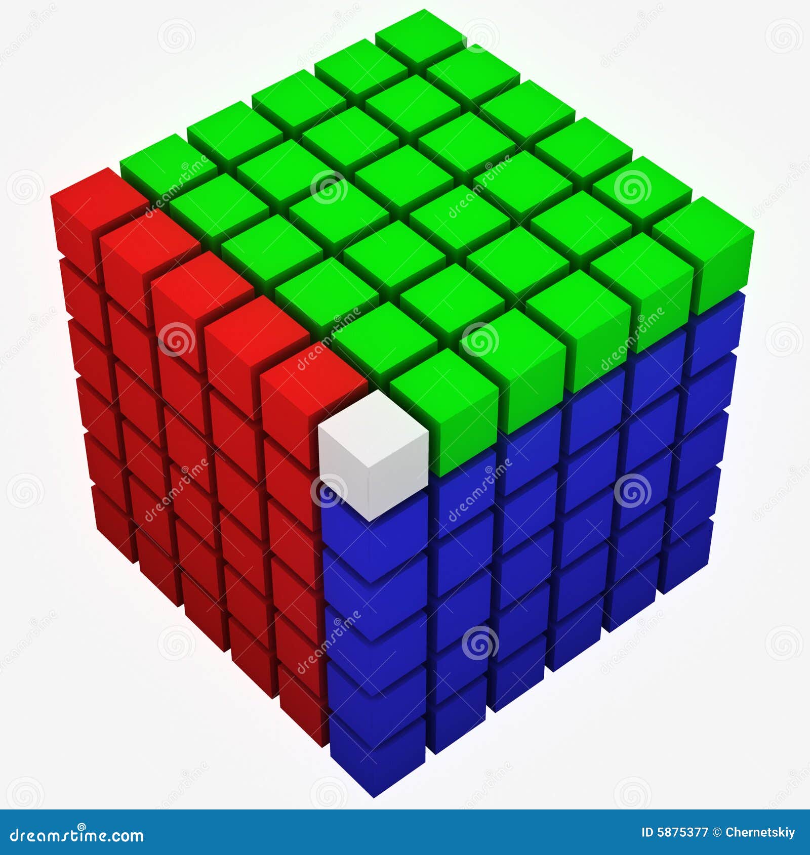 Cube rgb stock illustration. Illustration of depth, change - 5875377