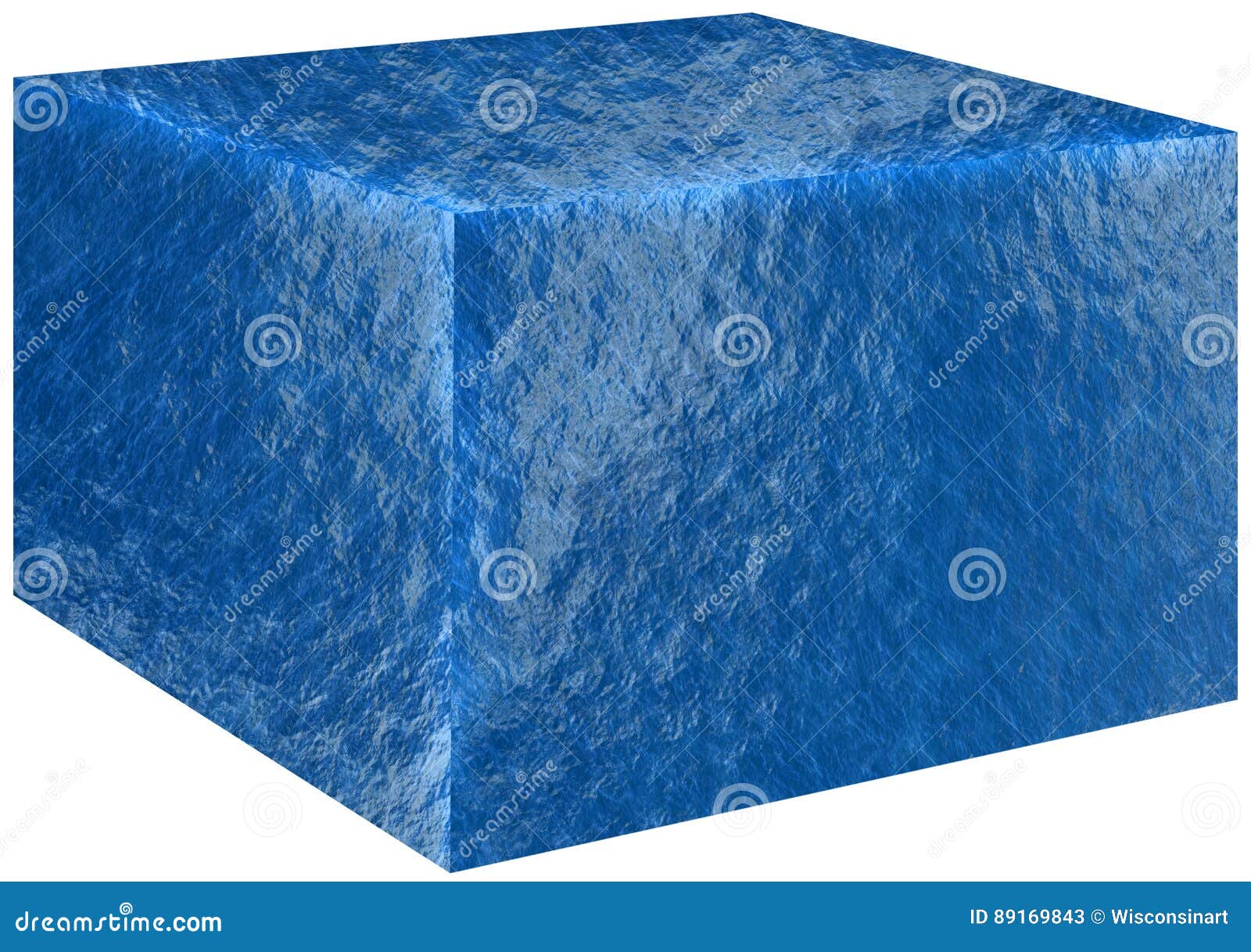 Cube, Sea Ocean Water Isolated Stock Image - Illustration of concept ...