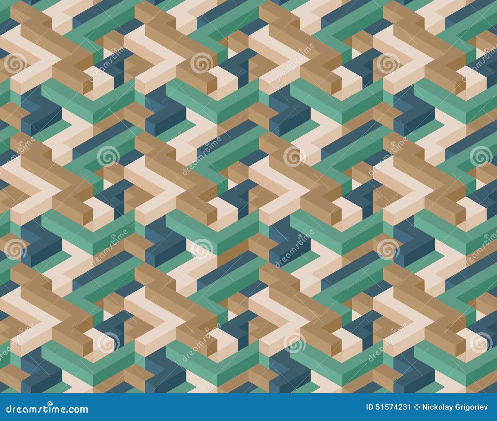 Cube seamless pattern stock illustration. Illustration of digitally ...