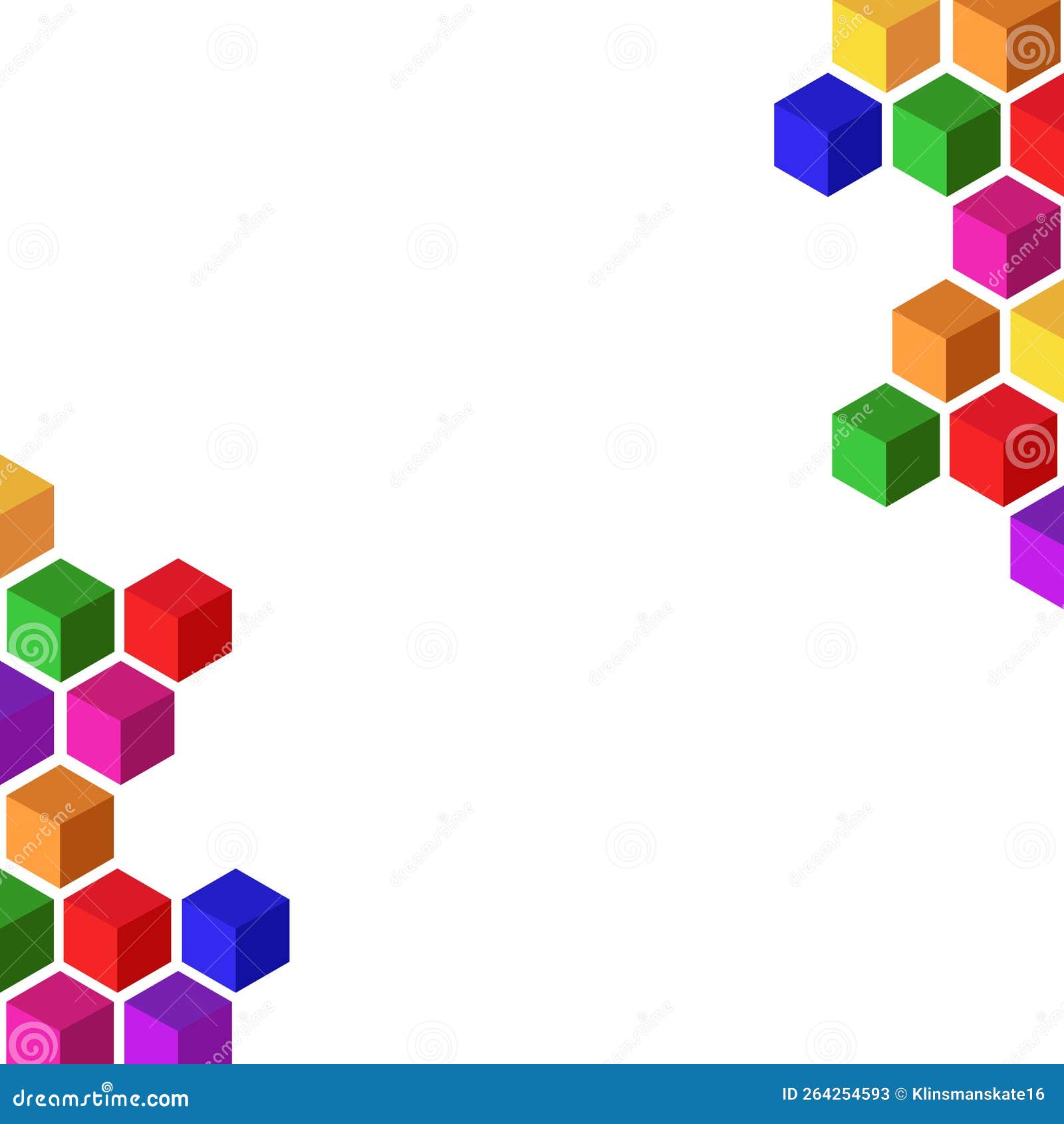 Cube Shape Change Color Background Design Stock Vector - Illustration ...