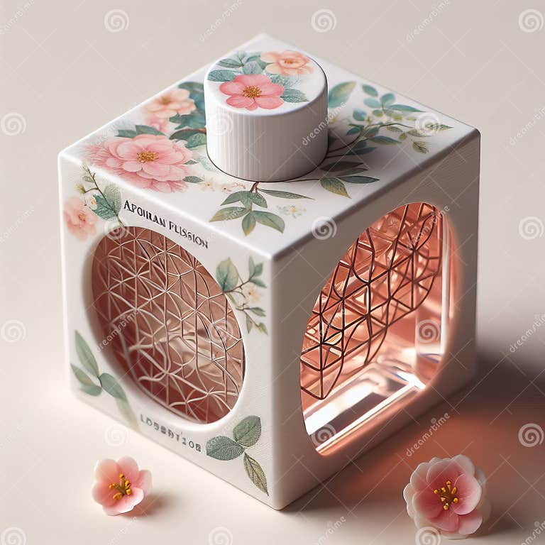 A Cube Shaped Container with a Subtle Aroma Infusion Feature, E Stock ...