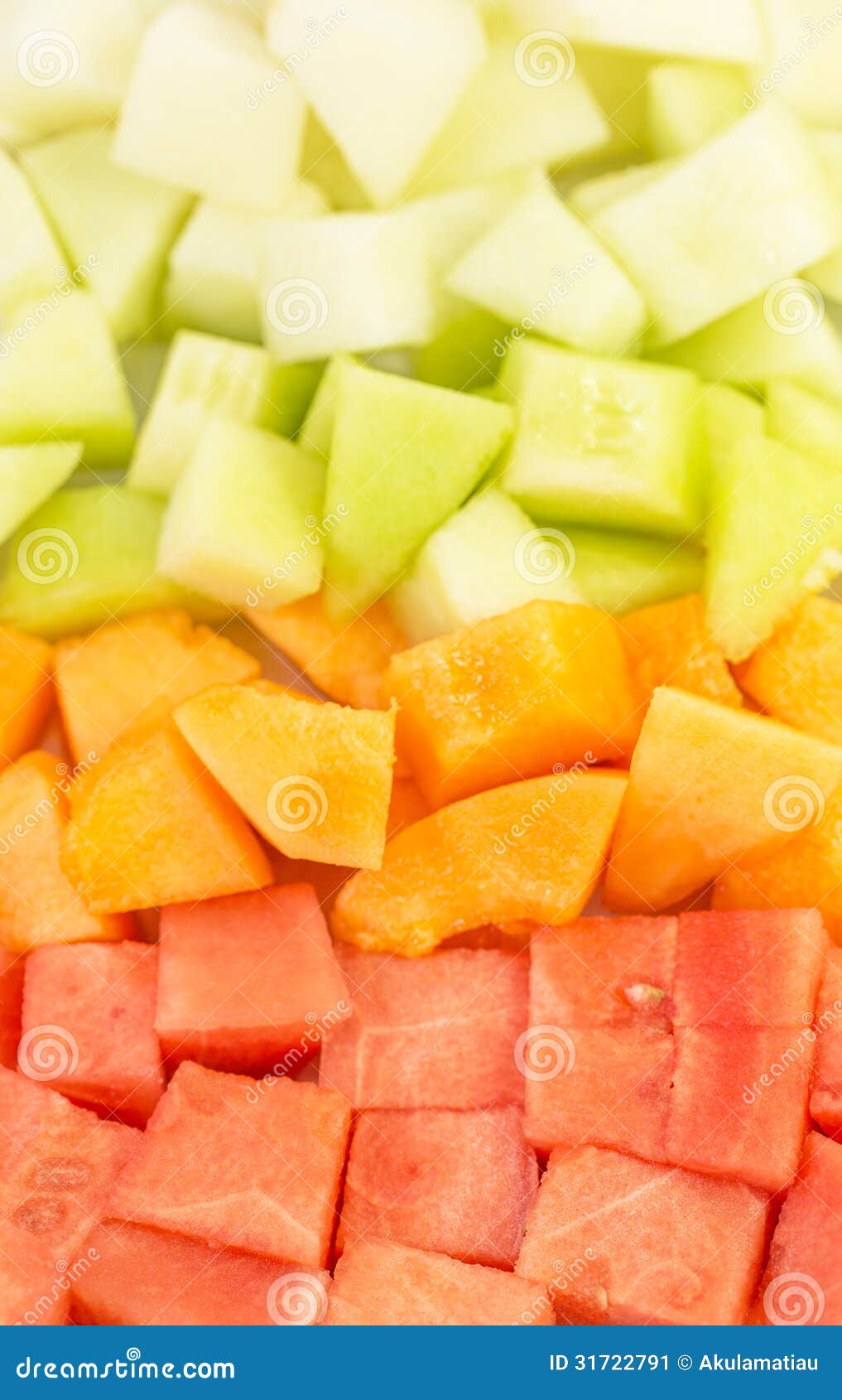 Cube Sized Melons, Honeydew II Stock Image - Image of food, brown: 31722791