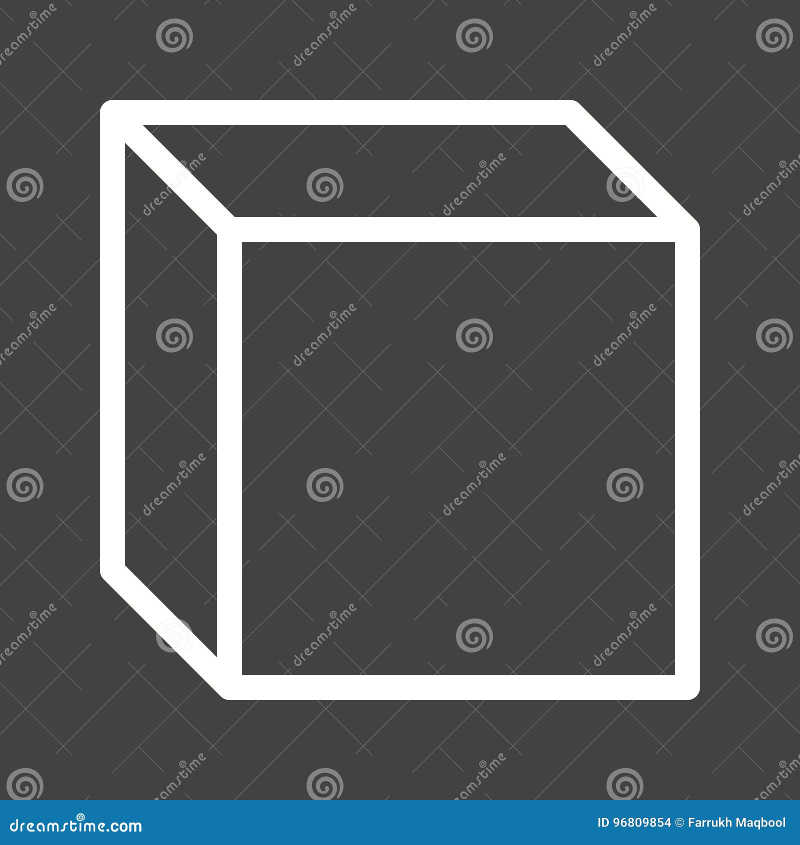 Cube stock illustration. Illustration of number, concept - 96809854