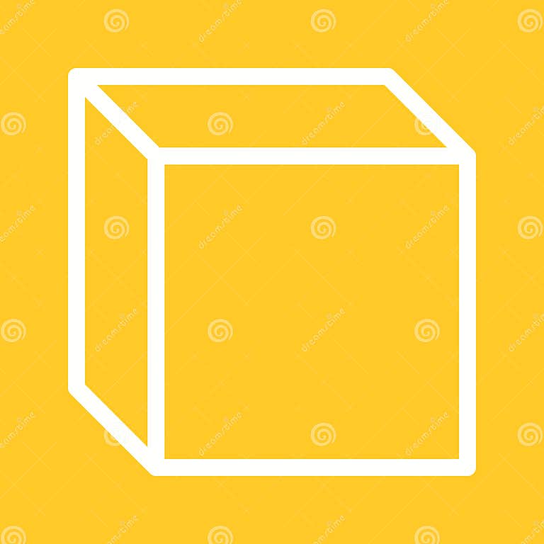 Cube stock vector. Illustration of cube, algebra, sketch - 97721883
