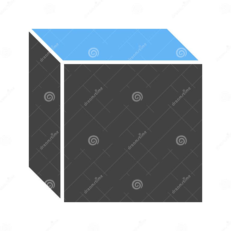 Cube stock vector. Illustration of figure, math, sketch - 100322814