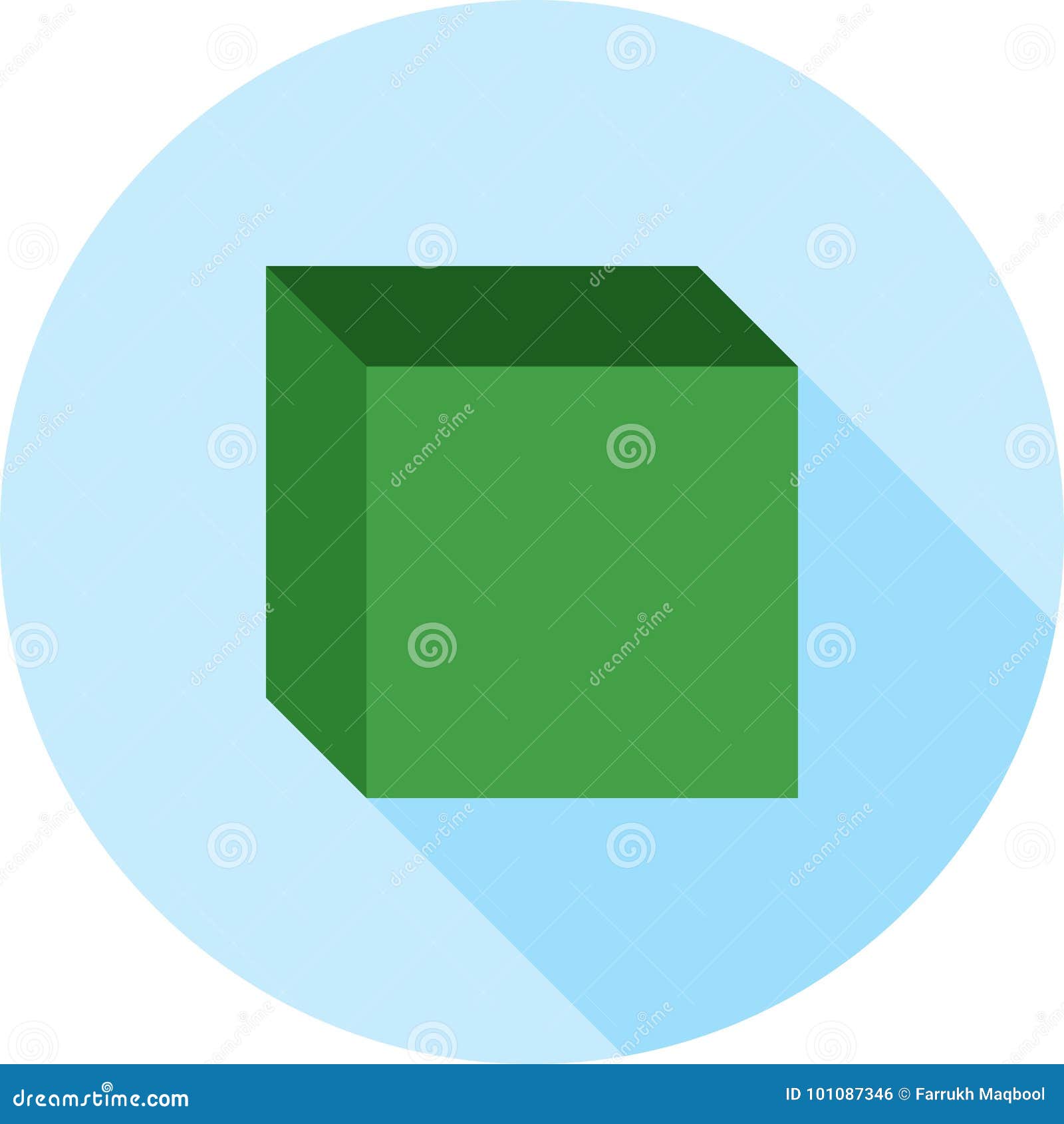 Cube stock vector. Illustration of number, pattern, square - 101087346