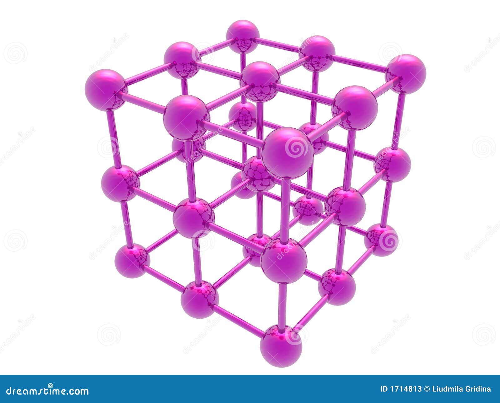 Cube_Smooth stock illustration. Illustration of molecule - 1714813