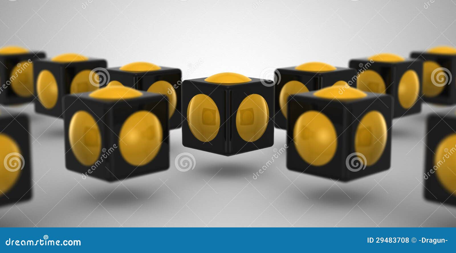 Cube & Sphere stock illustration. Illustration of black - 29483708