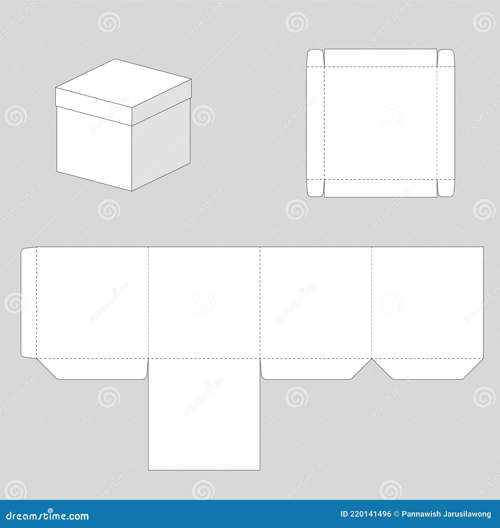 Square Gift Box Template