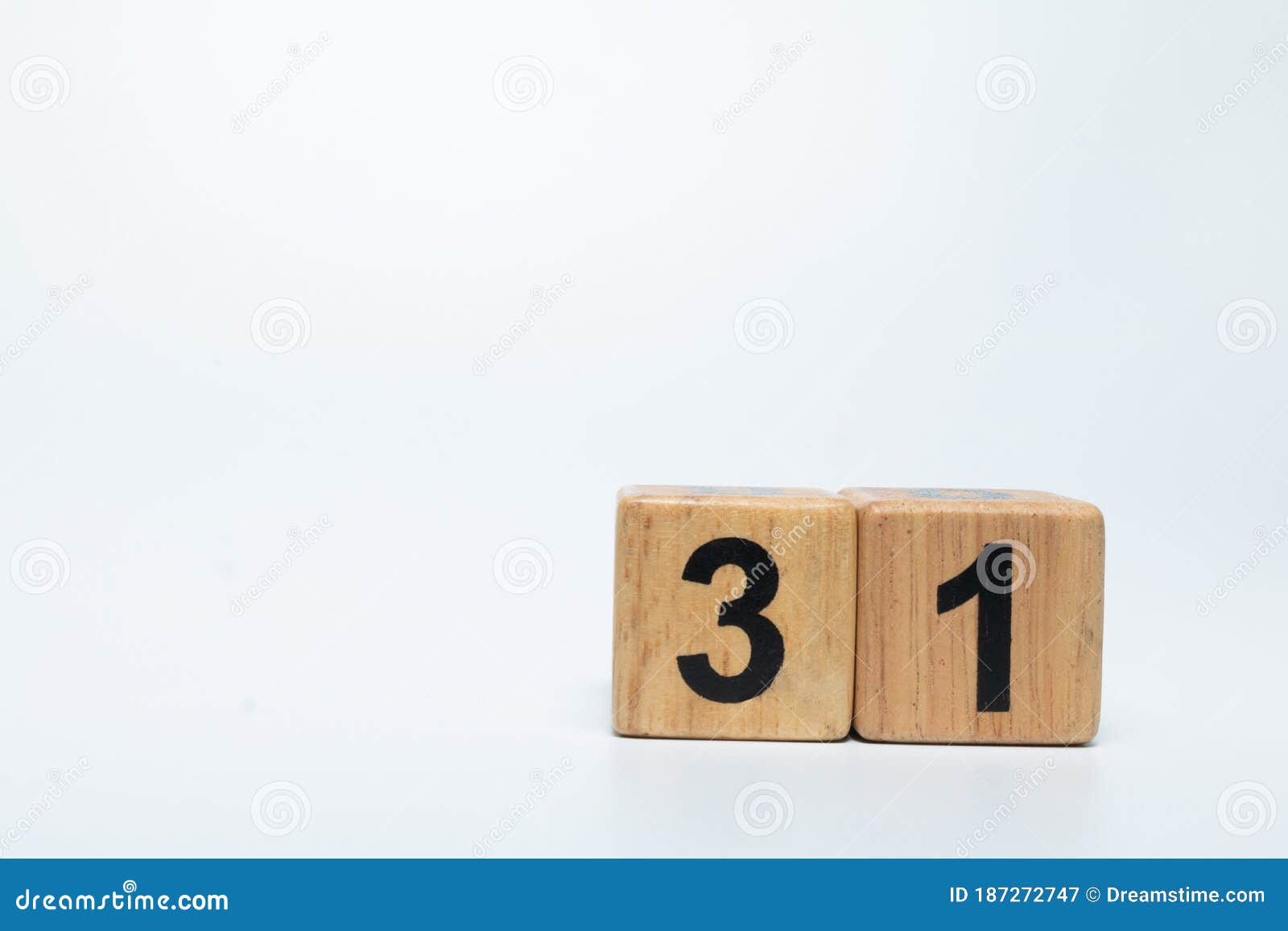 Cube and Square Set with Number Bullet Point from 00 To 31 Stock Image ...