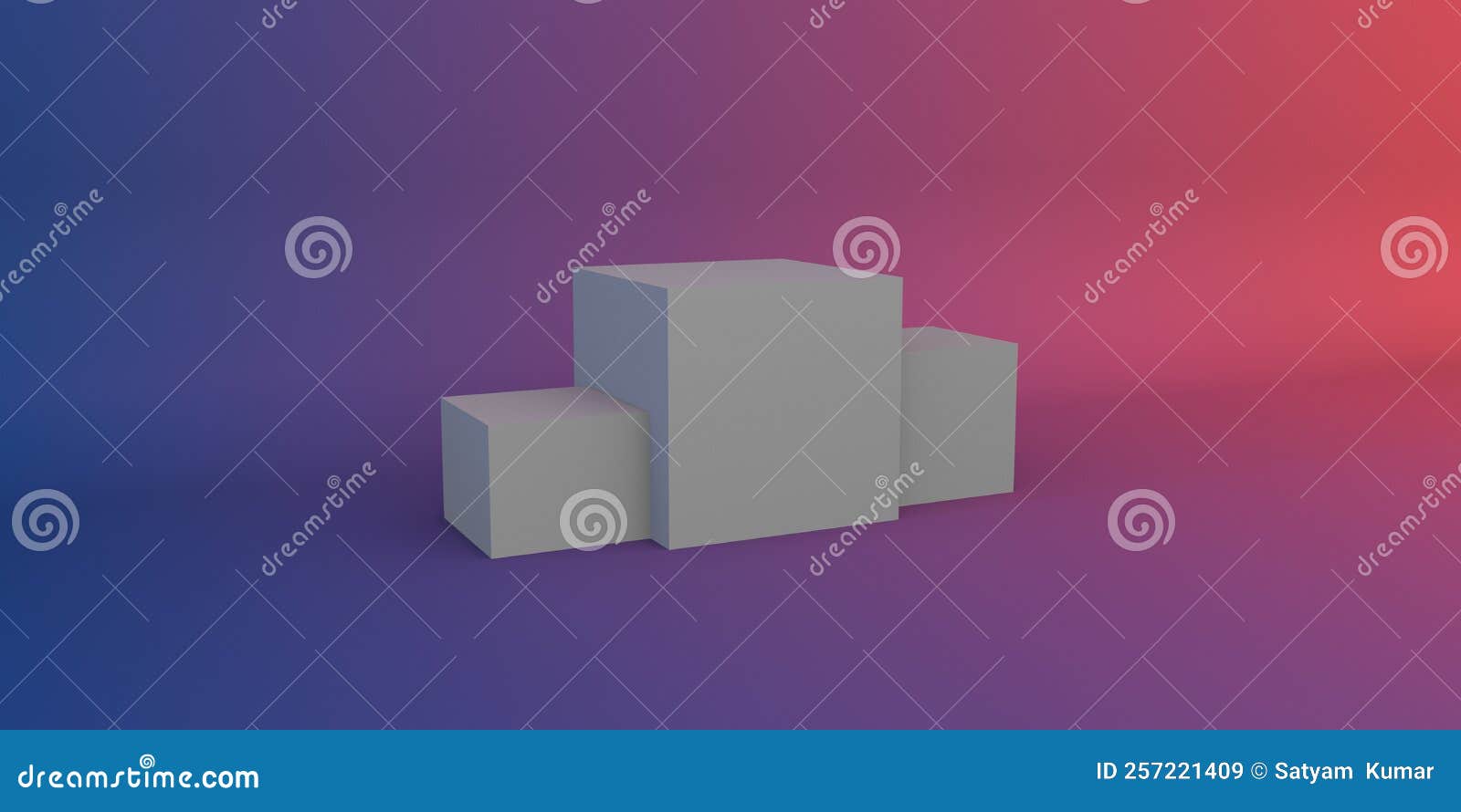 Cube Stage Extension Set Image Stock Illustration - Illustration of ...