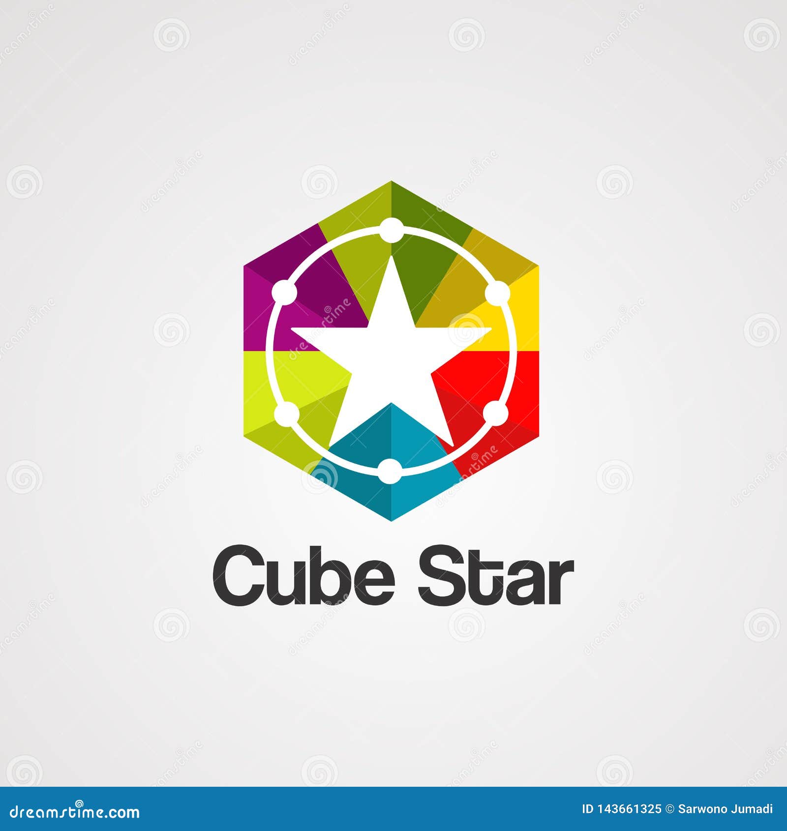 Cube Star Colorful Logo Vector, Icon, Element, and Template for Company ...