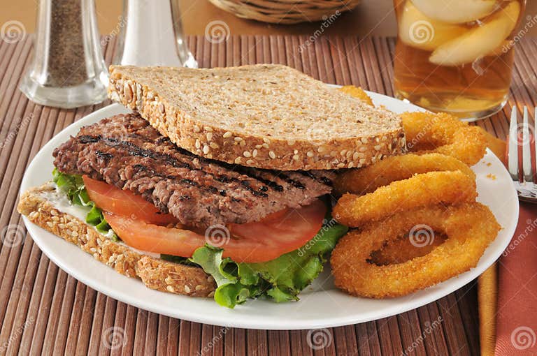 Cube steak sandwich stock image. Image of steak, grain - 49148535