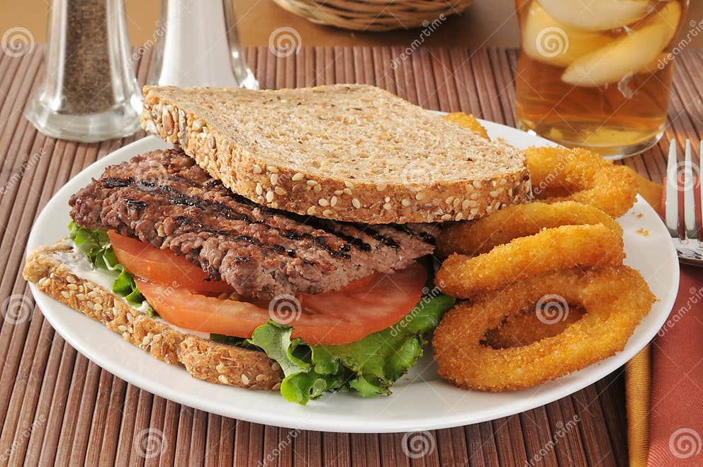Cube steak sandwich stock image. Image of steak, grain - 49148535