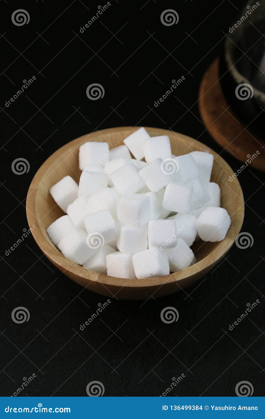 The Cube Sugar Which Was Served in a Plate. Stock Photo - Image of ...