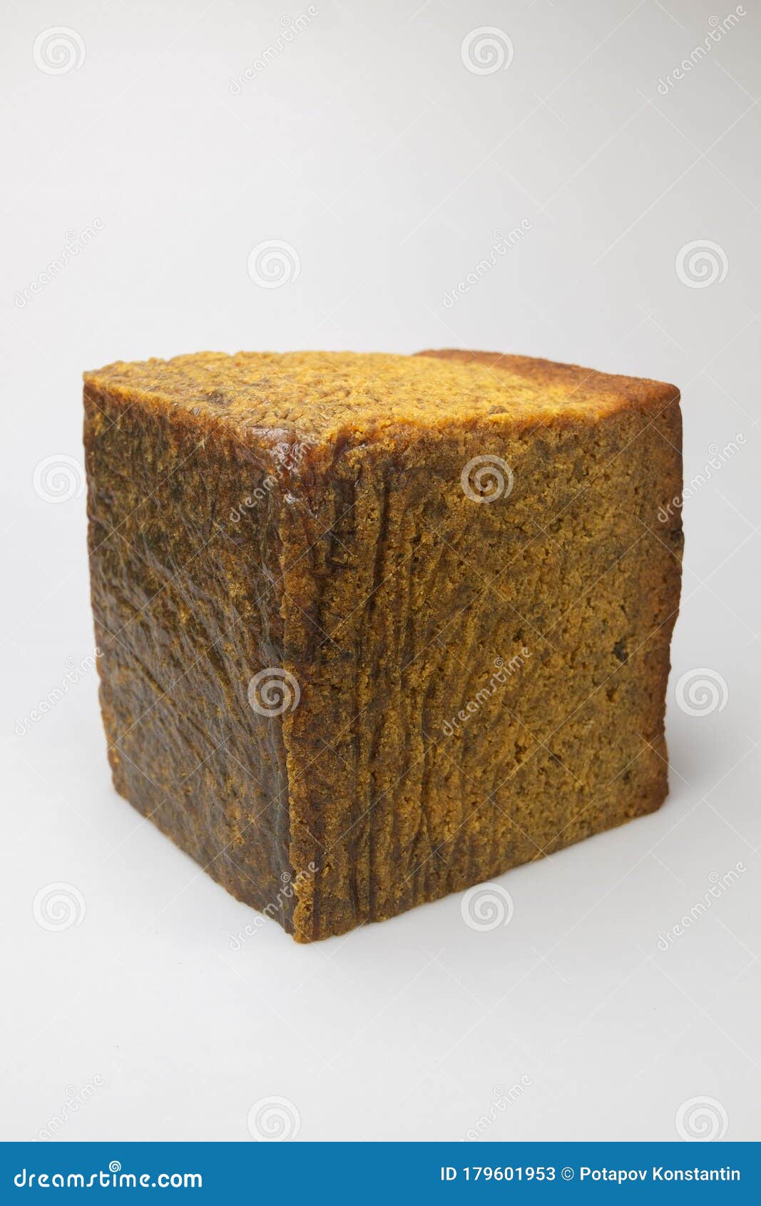 Cube Synthetic Rubber Sample on a White Background Stock Image - Image ...