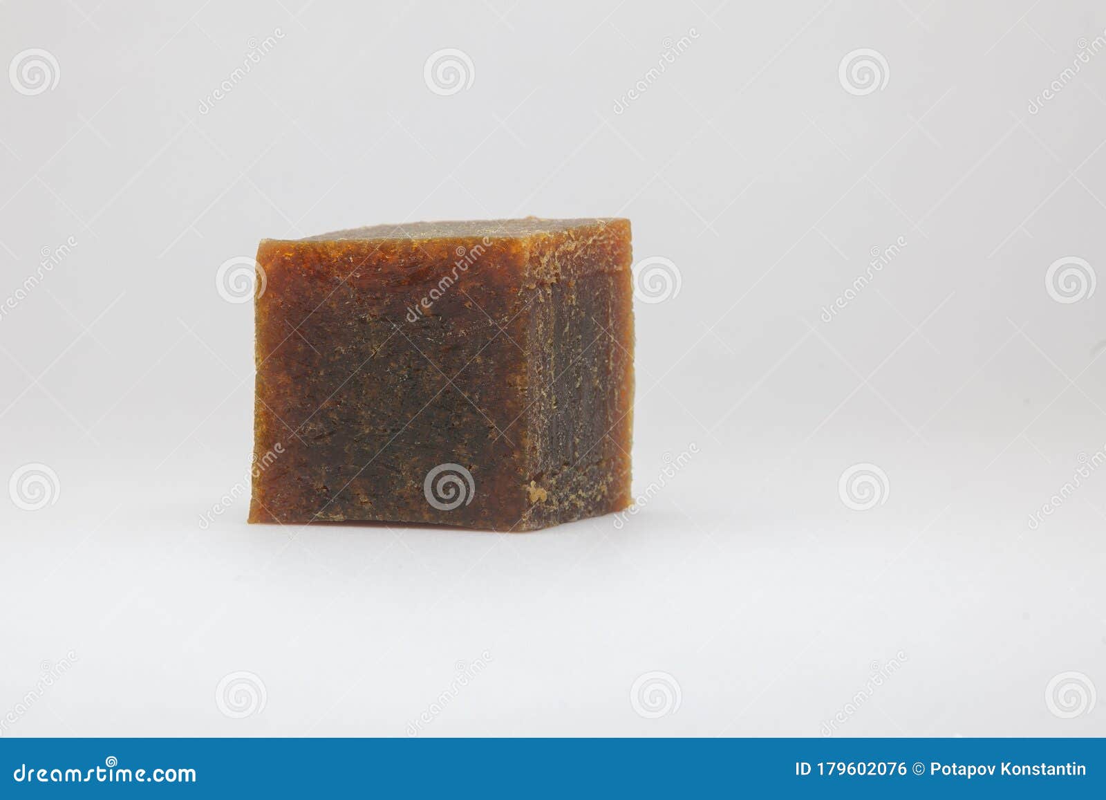 Cube Synthetic Rubber Sample on a White Background Stock Photo - Image ...