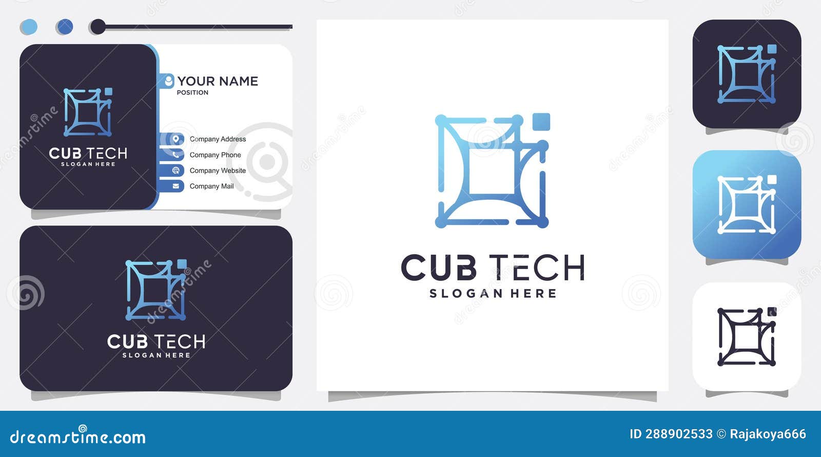 Cube Tech Logo with Modern Abstract Concept Premium Vector Stock Vector ...