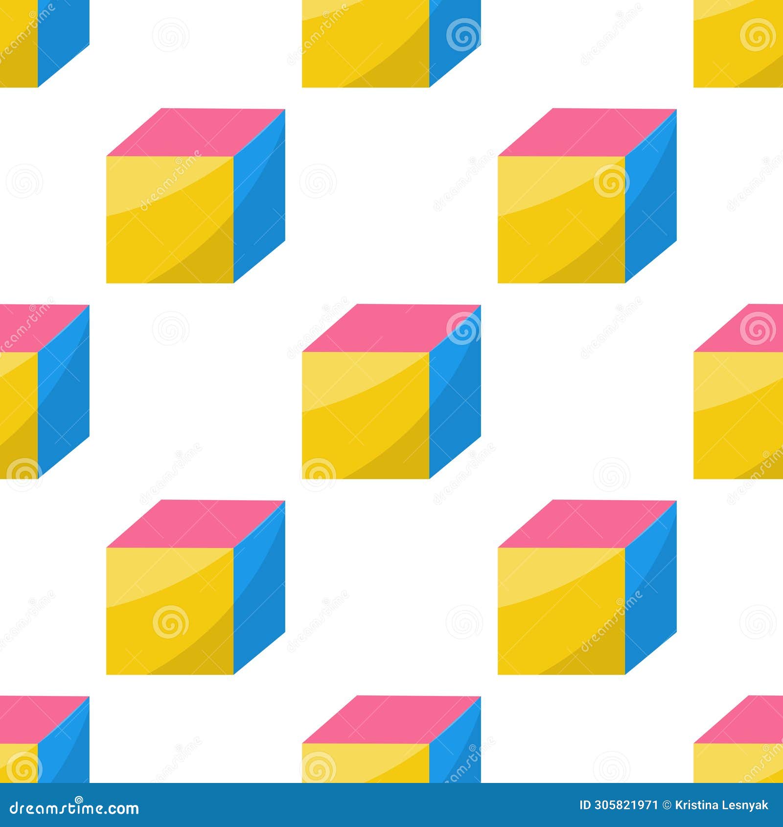 Cube Toy Childrens Day Play Learning Pattern Stock Illustration ...