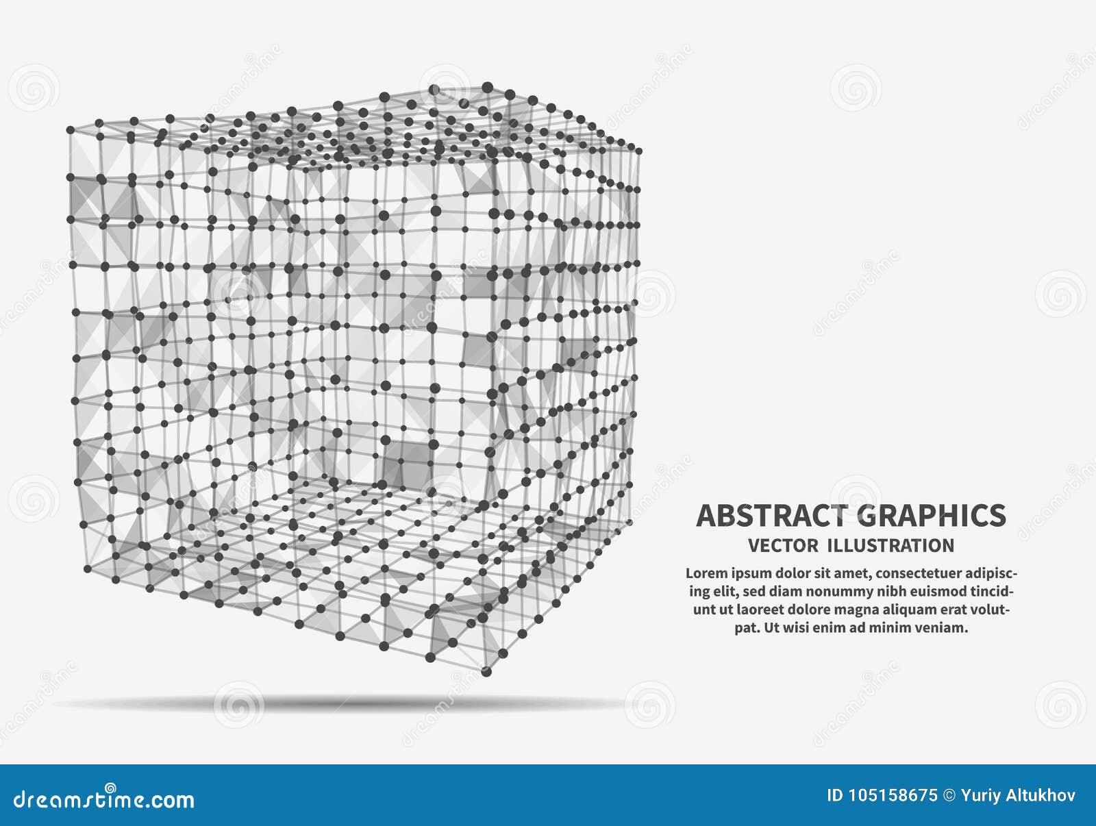 Cube, Vector Illustration. Network Connections. Stock Vector ...