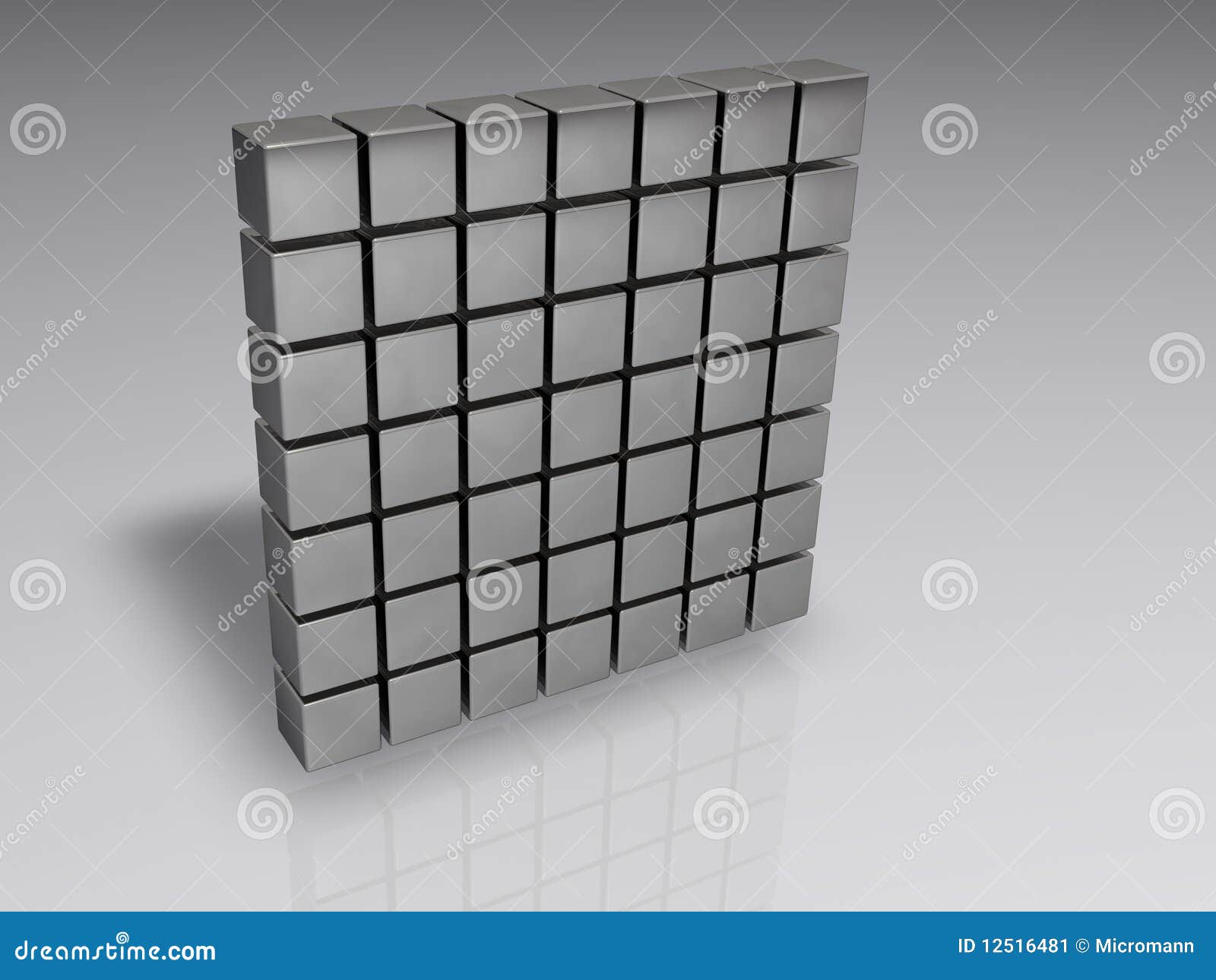 Cube wall stock illustration. Illustration of stairs - 12516481