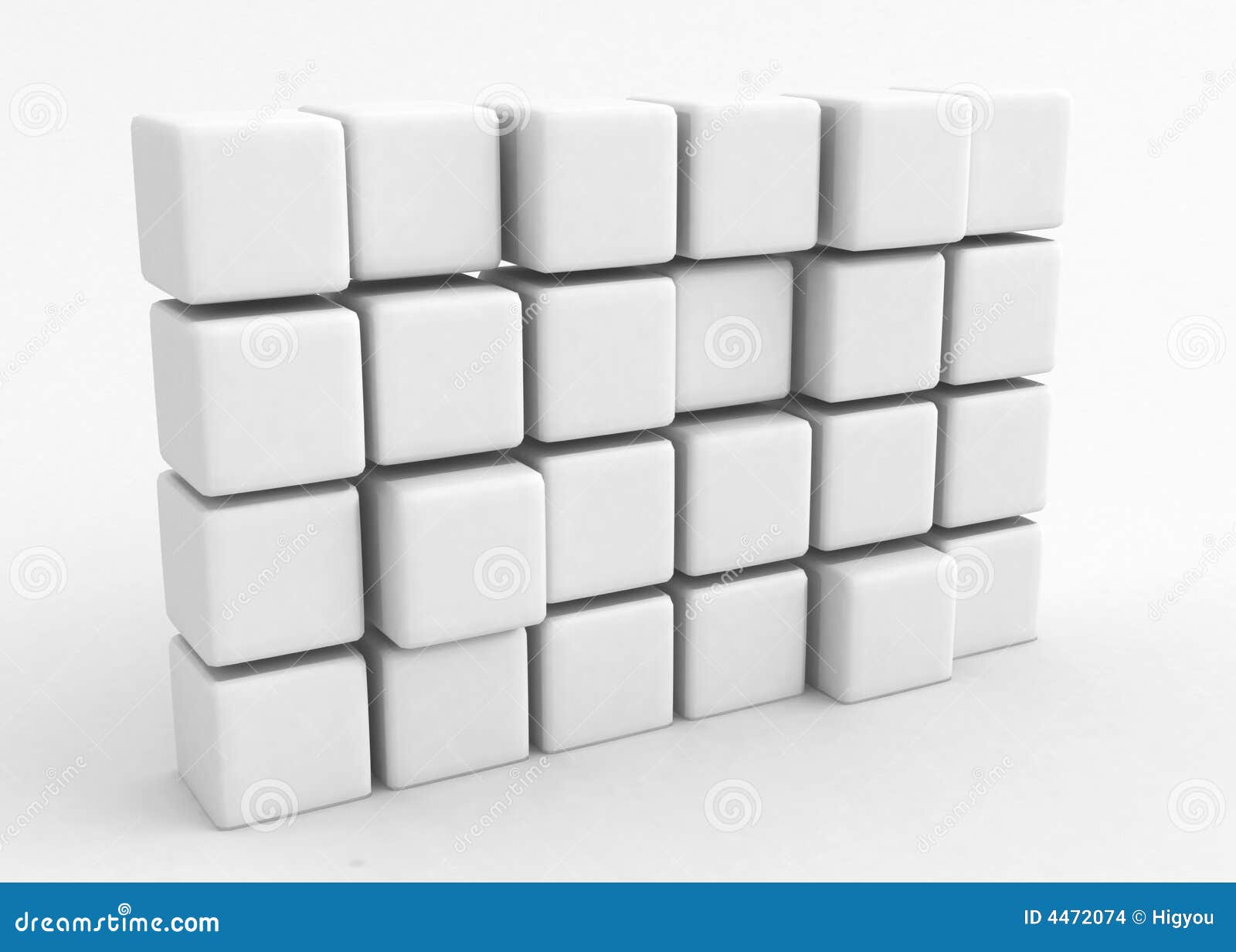 Cube Wall stock illustration. Illustration of position - 4472074