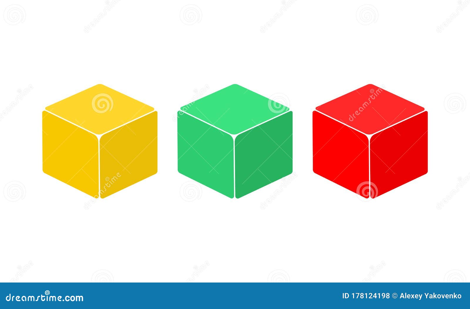 Cube for Web and Apps or Box, Package Icon in Modern Colour Design ...