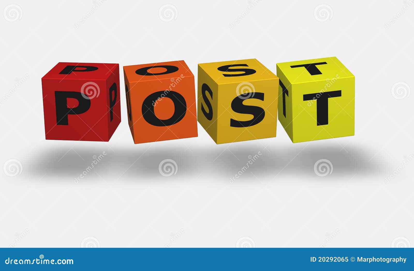 Cube word Post stock illustration. Illustration of isolated - 20292065