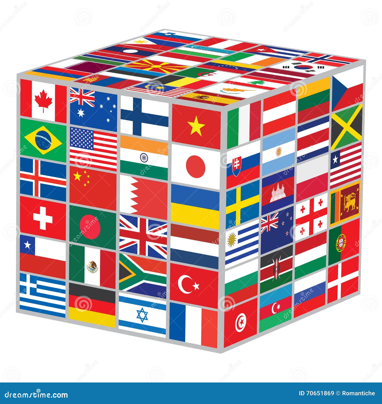 Cube World, Map, World-glob Stock Image | CartoonDealer.com #1884229