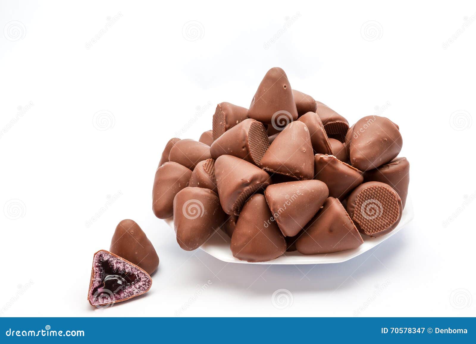 The cuberdons chocolate stock image. Image of cuberdon - 70578347