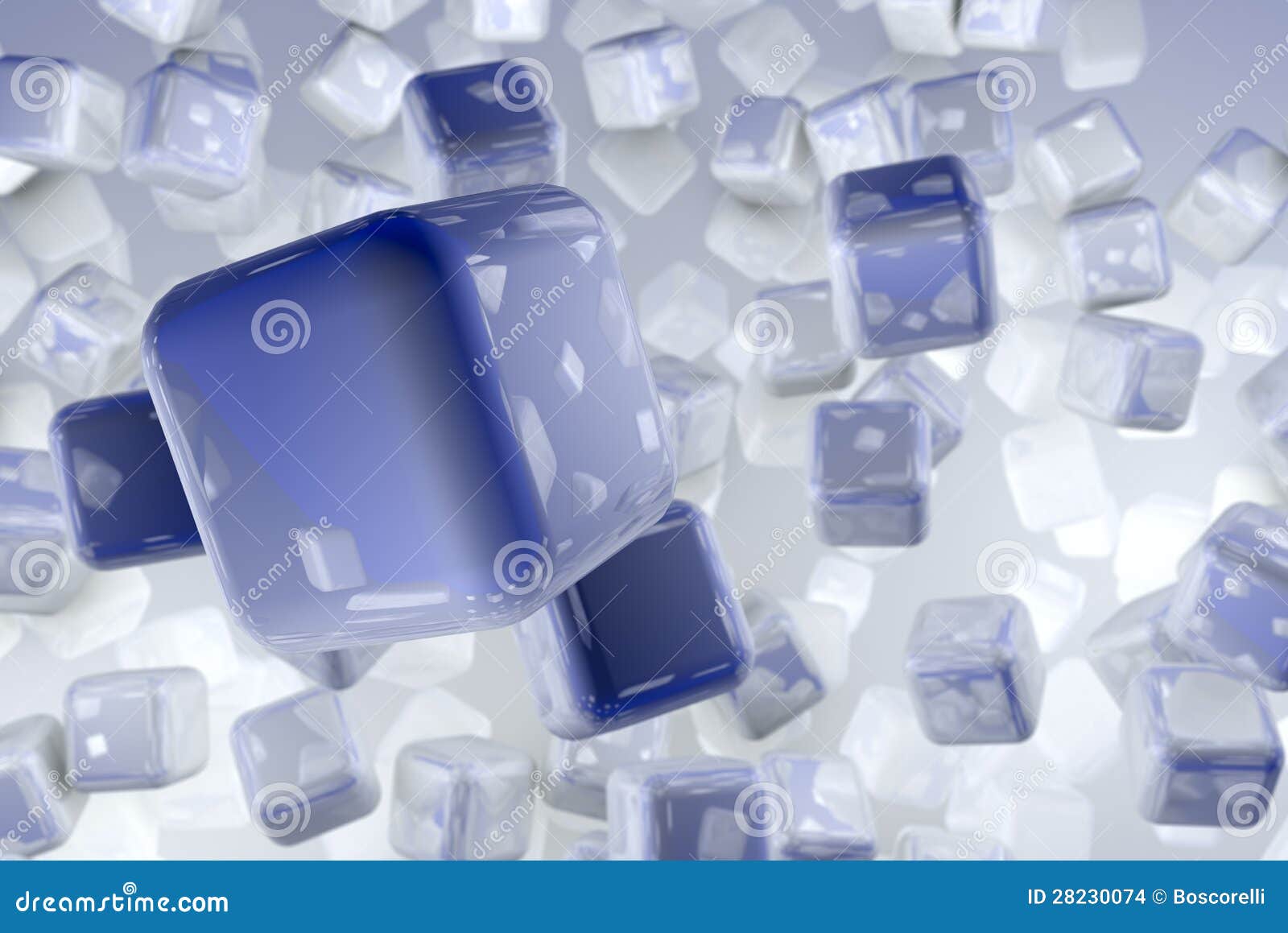 Cubes 3D render stock illustration. Illustration of depth - 28230074