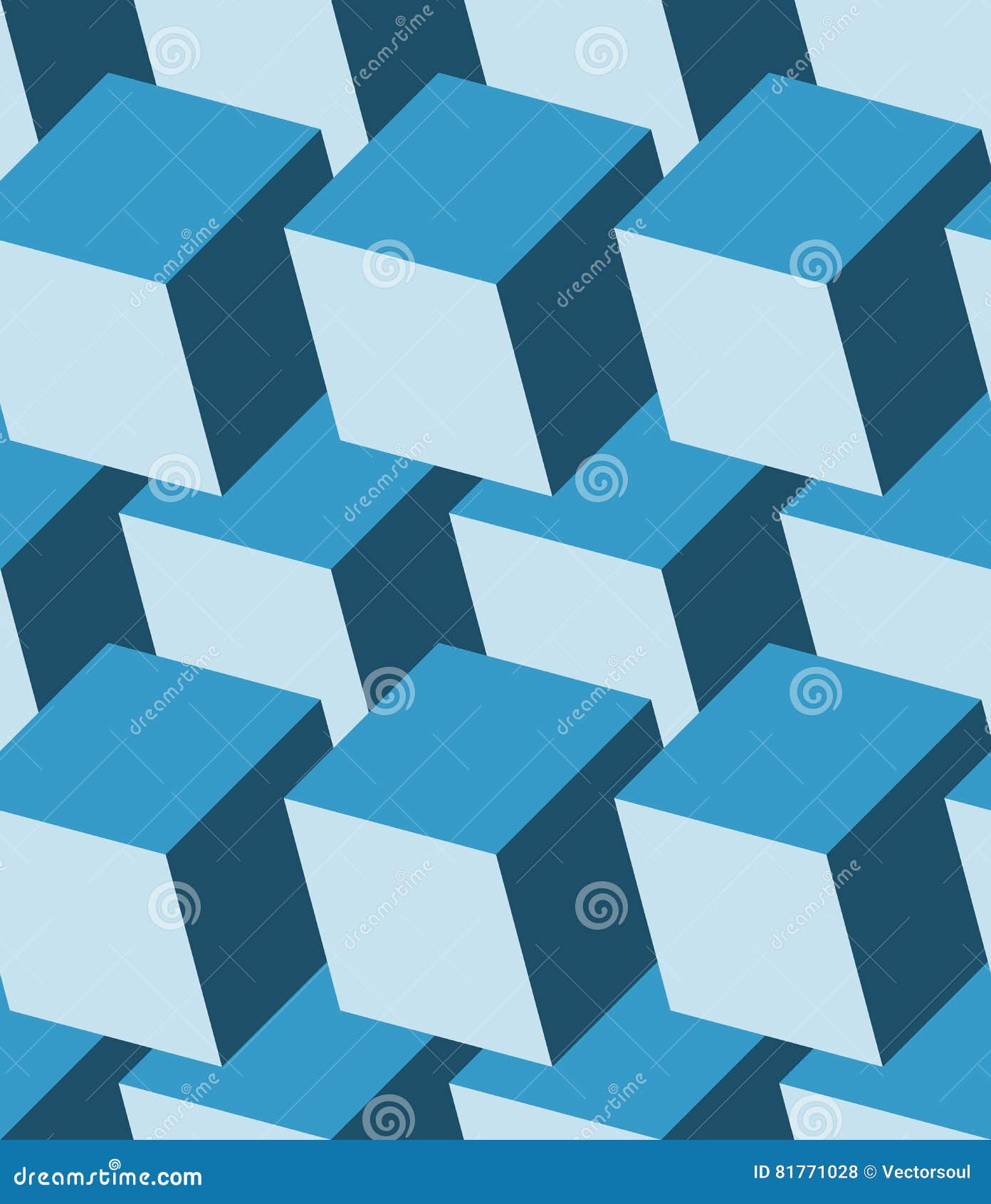 Seamless Blue Cubes Pattern Stock Illustrations – 2,371 Seamless Blue ...