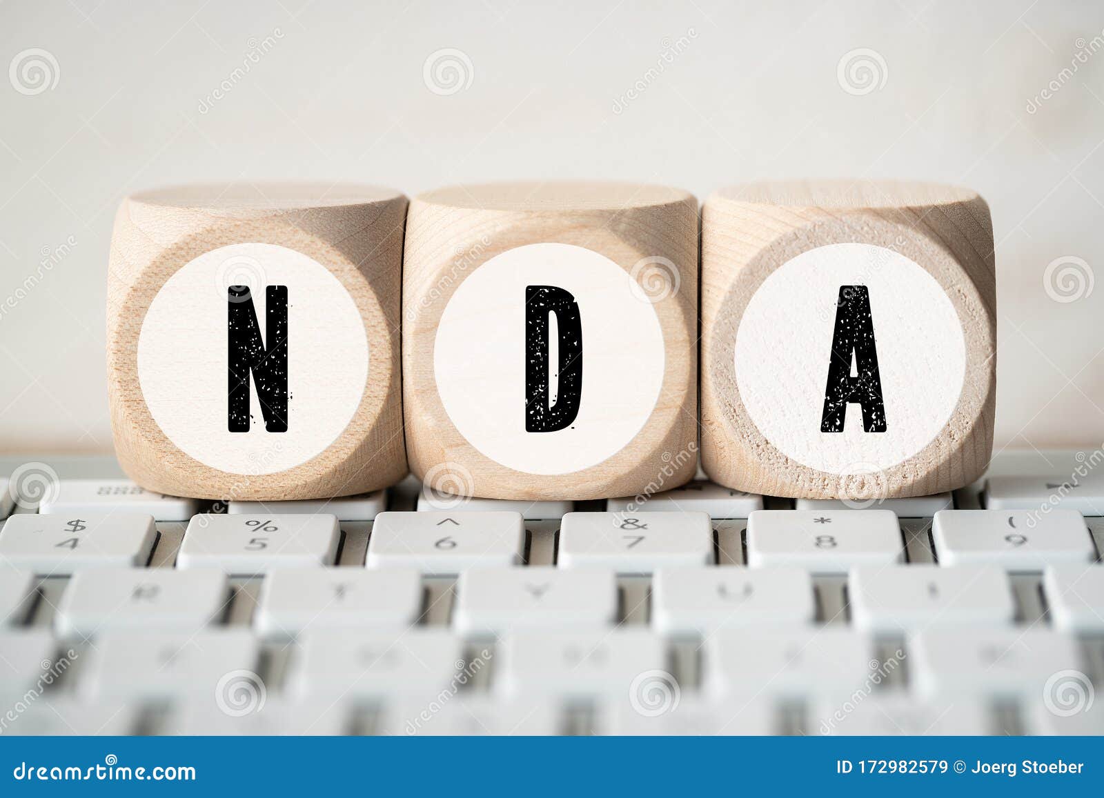 Cubes with Acronym NDA on a Computer Keyboard Stock Image - Image of ...
